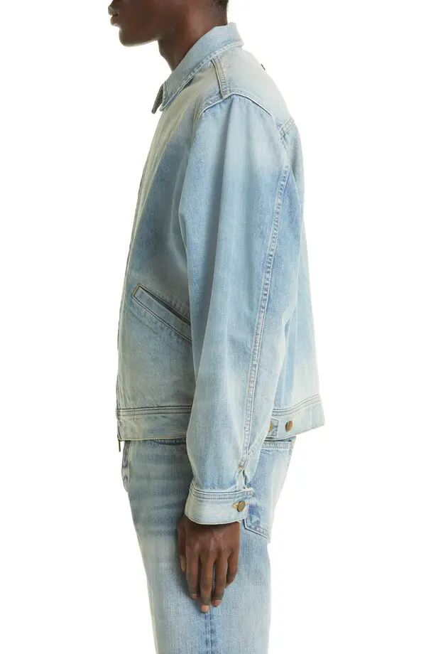 Fear Of God The Eternal Cotton Denim Jacket In 5 Year Indigo - 51